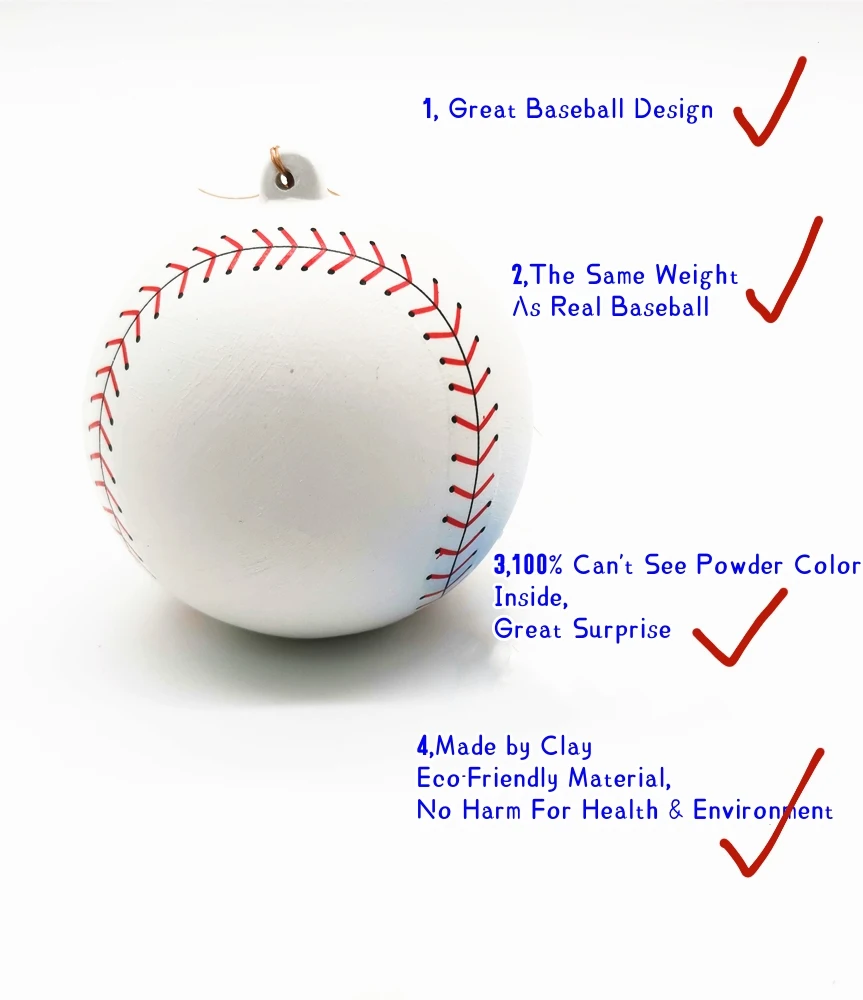 Premium Gender Reveal Baseball Beautiful Pink Baseball For Gender Revea ...