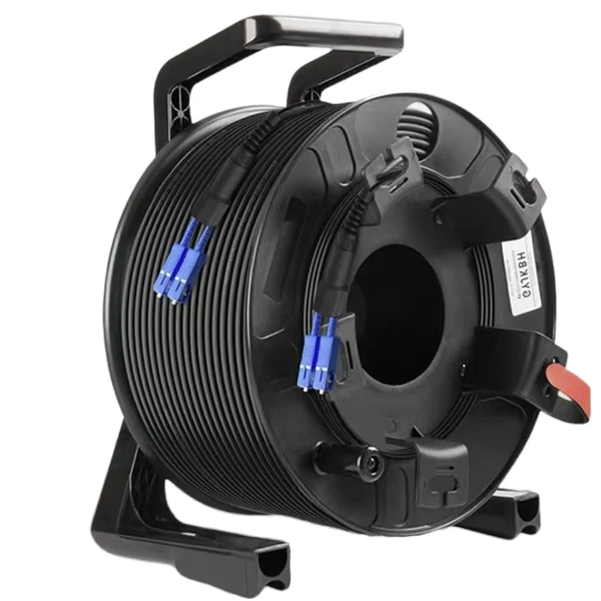 Outdoor Portable Sdi Cable Reels Drum Fiber Optical Patch Cable 100m ...