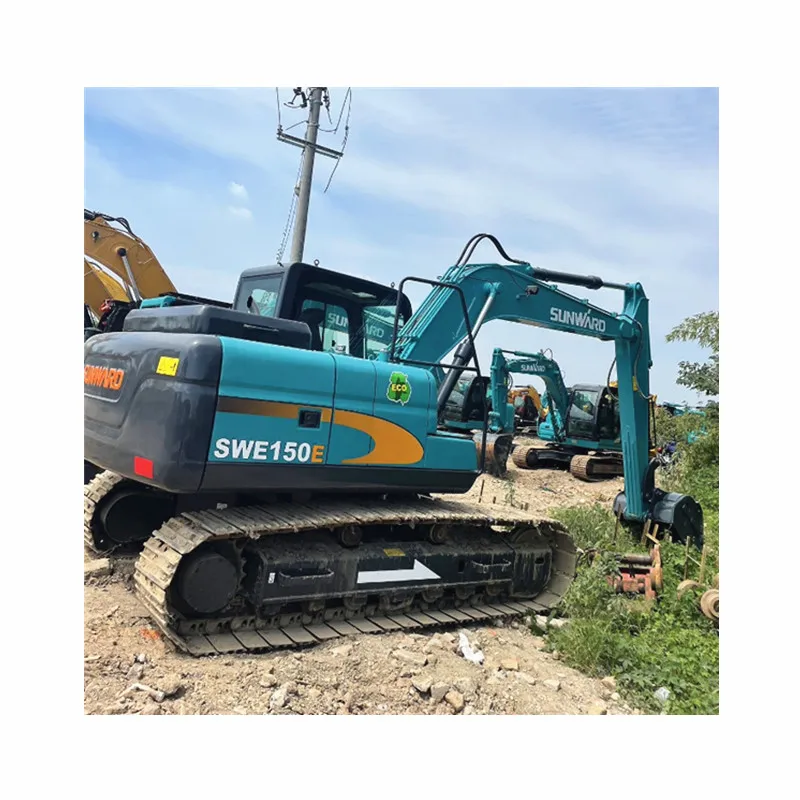 Used Sunward SWE150E hydraulic backhoe crawler 15tons Secondhand ...