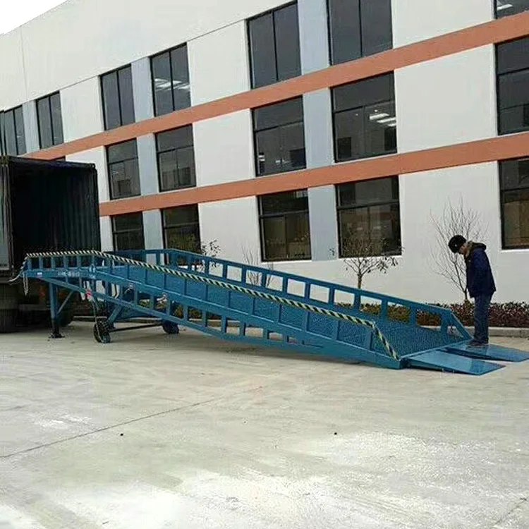 Container Loading Dock Ramp Dock Leveler 6t-15t 10000kg Mobile Movable ...