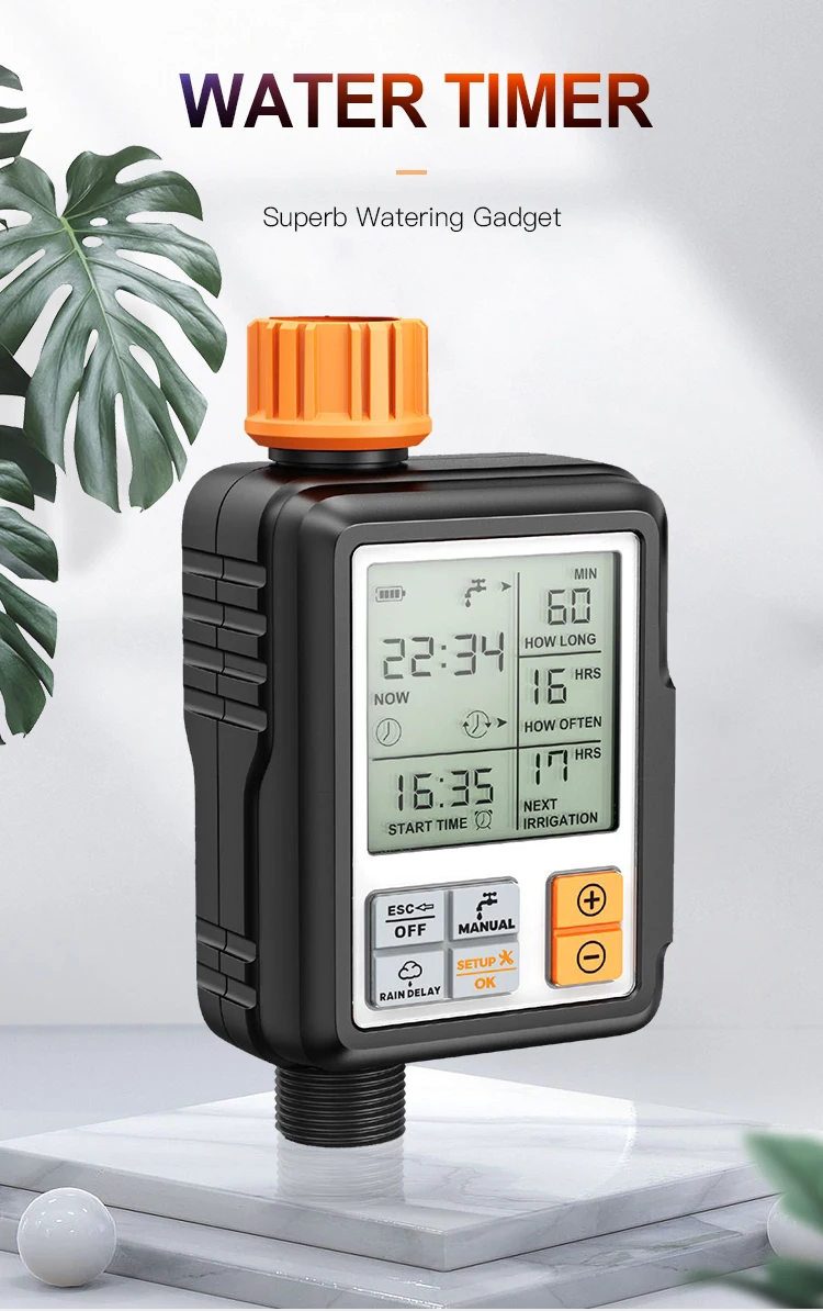 Hct-311 Smart Timing Irrigation Water Timer With Large Screen Automatic ...