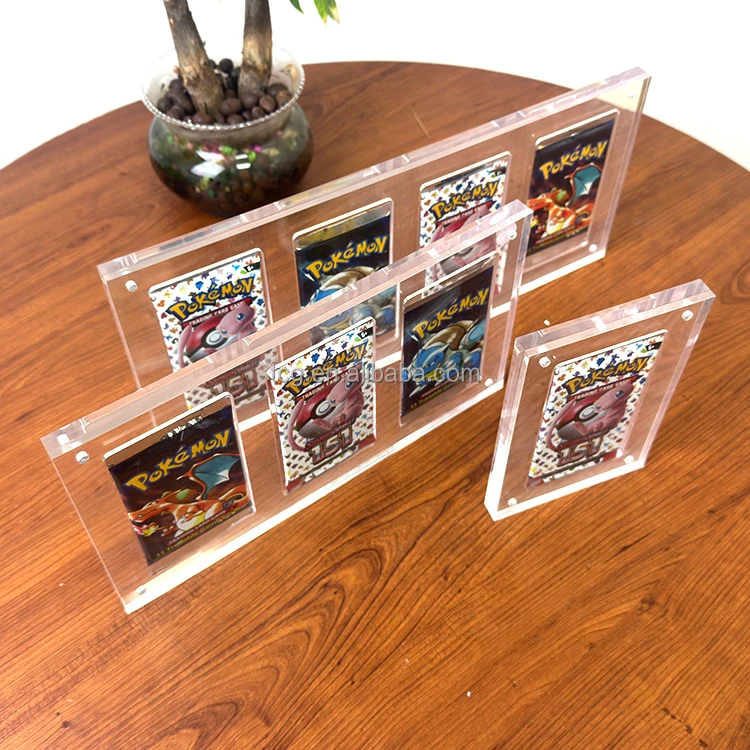 TCG Custom Clear Acrylic Pokemon Booster Pack Case