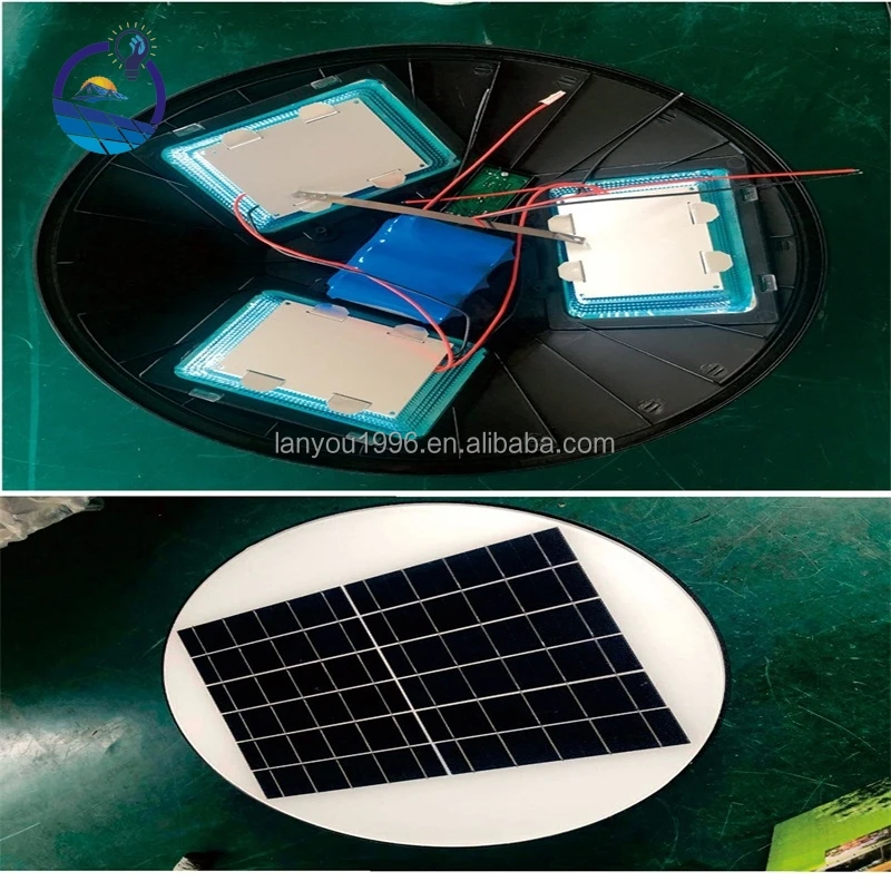 1000W 2000W Round LED Solar Powered UFO Street Light 360 Wide Angle ...