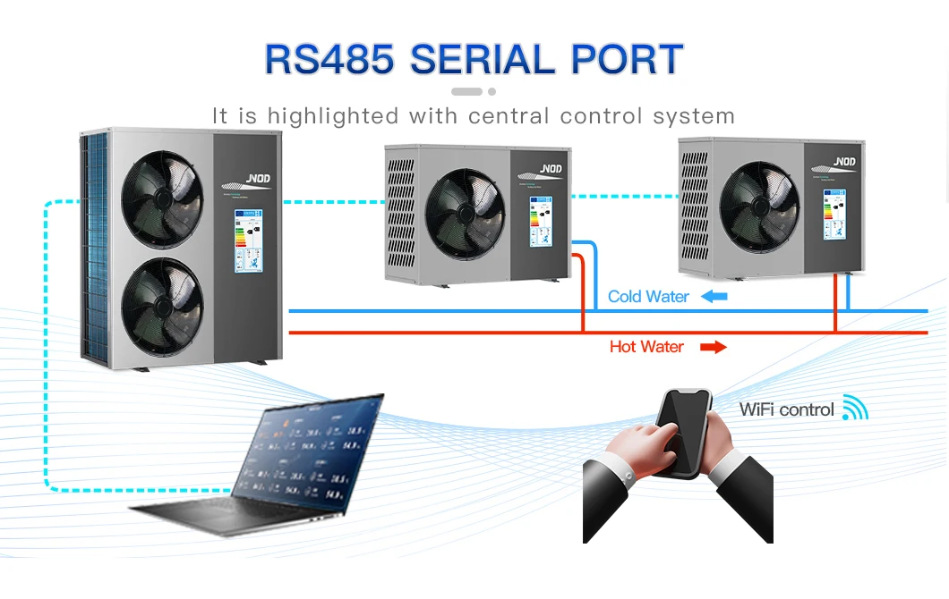 Germany Poland Belgium 10kw 12kw 15kw 22kw Heat Pump R290 WIFI Control ...