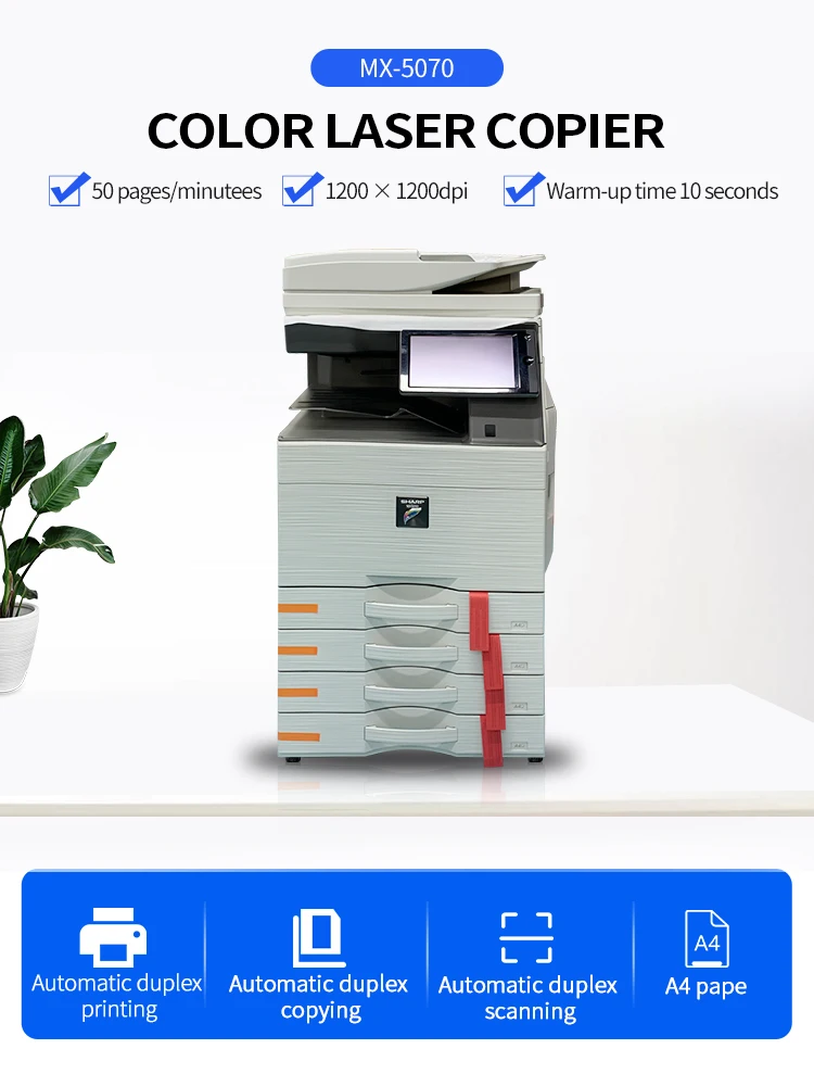 Used Copier Machine Good Working Photocopiers For Sharp Mx-5070n Mx-6070n A3 Laser Printers ...