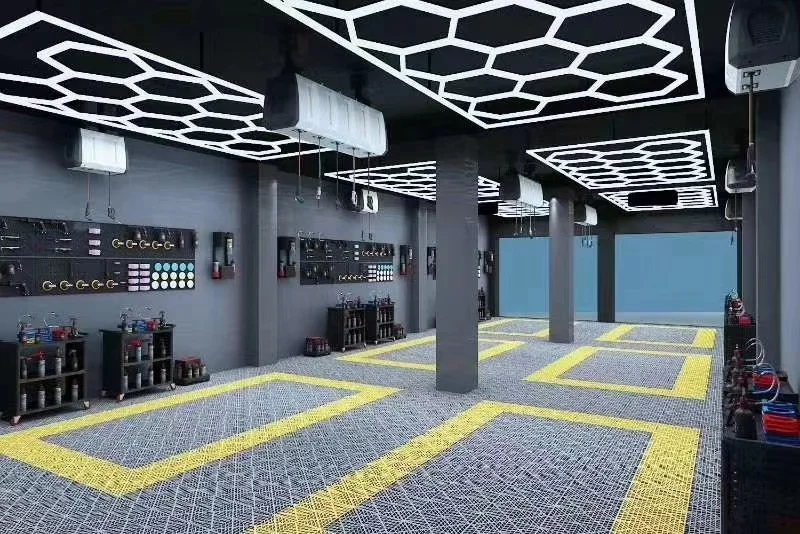 LED Hexagon Light - Efficient Garage and Workshop Lighting