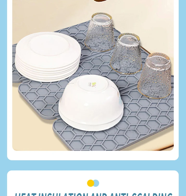 2024 Hot Selling Dish Drying Mat - Eco-Friendly & Durable