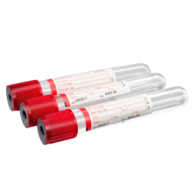 Medical Disposable Vacuum Blood Collection Tube 16x100mm No Additive ...
