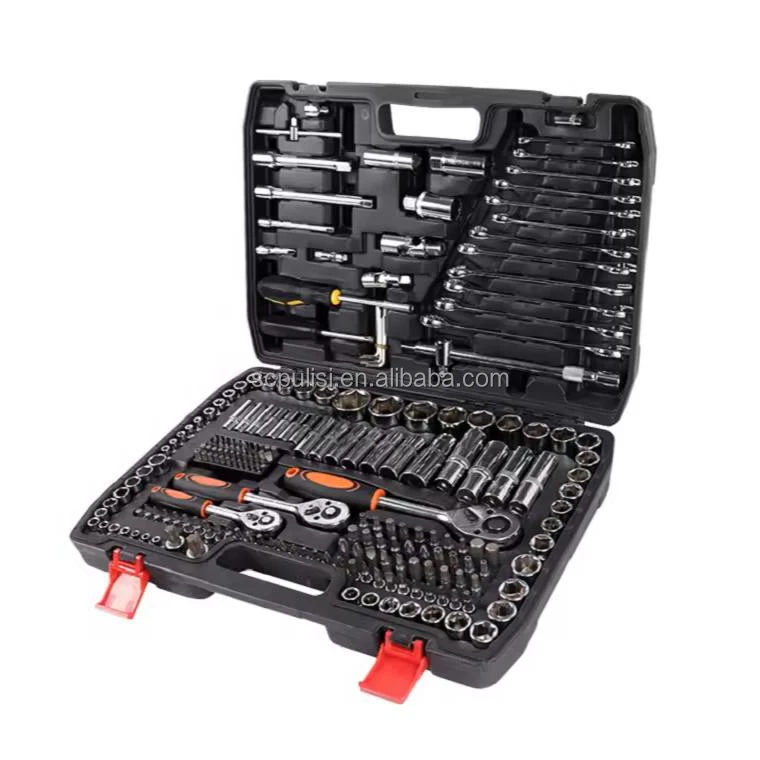 216-Piece DIY Auto Repair Mechanic Hand Tools Kit Spanner Ratchet ...
