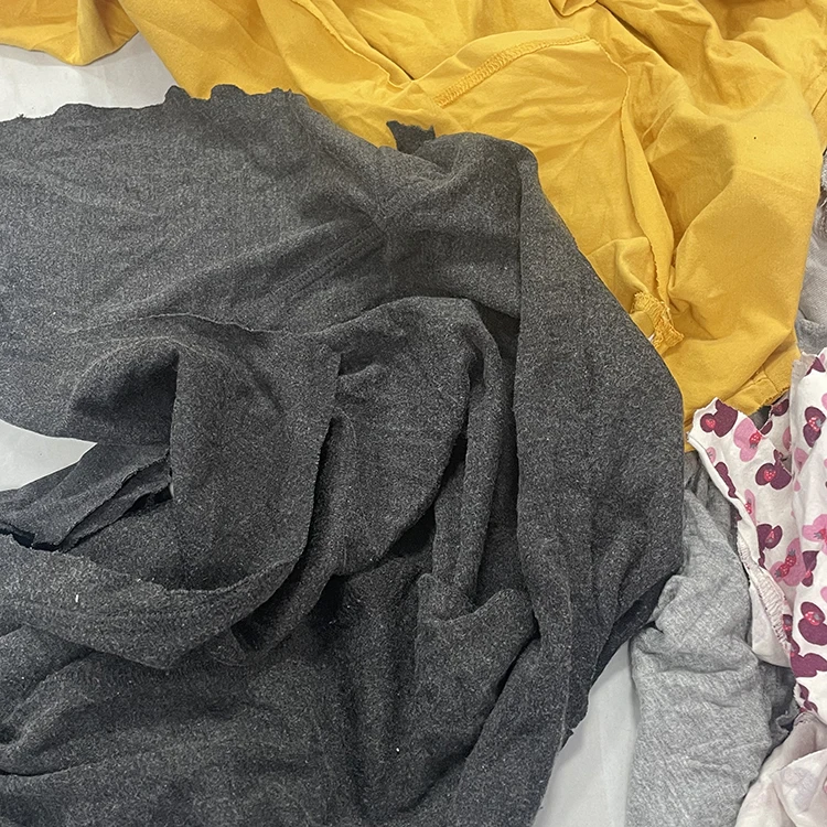 From Second-Hand Clothes Multi Purpose 100%Cotton Mixed Dark Colored T ...