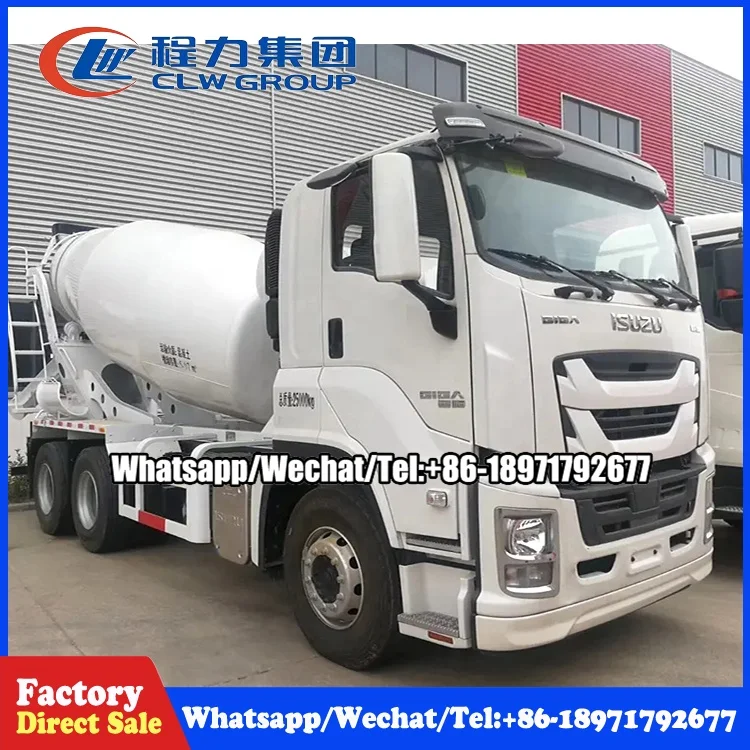 Customized Isuzu Giga 6x4 Concrete Mixer Truck - High Efficiency