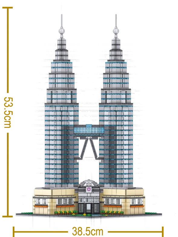 Plastic Technics Toy Klcc Petronas Twin Towers Intelligence Building ...