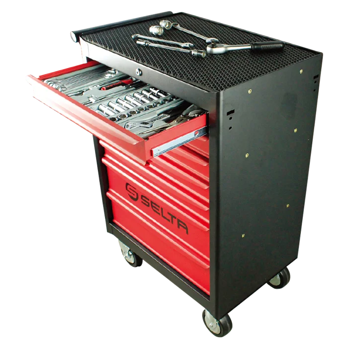 SELTA Professional Tool Set 7 Drawers Trolley With 359 Pcs Hand Tools For Auto Maintenance ...