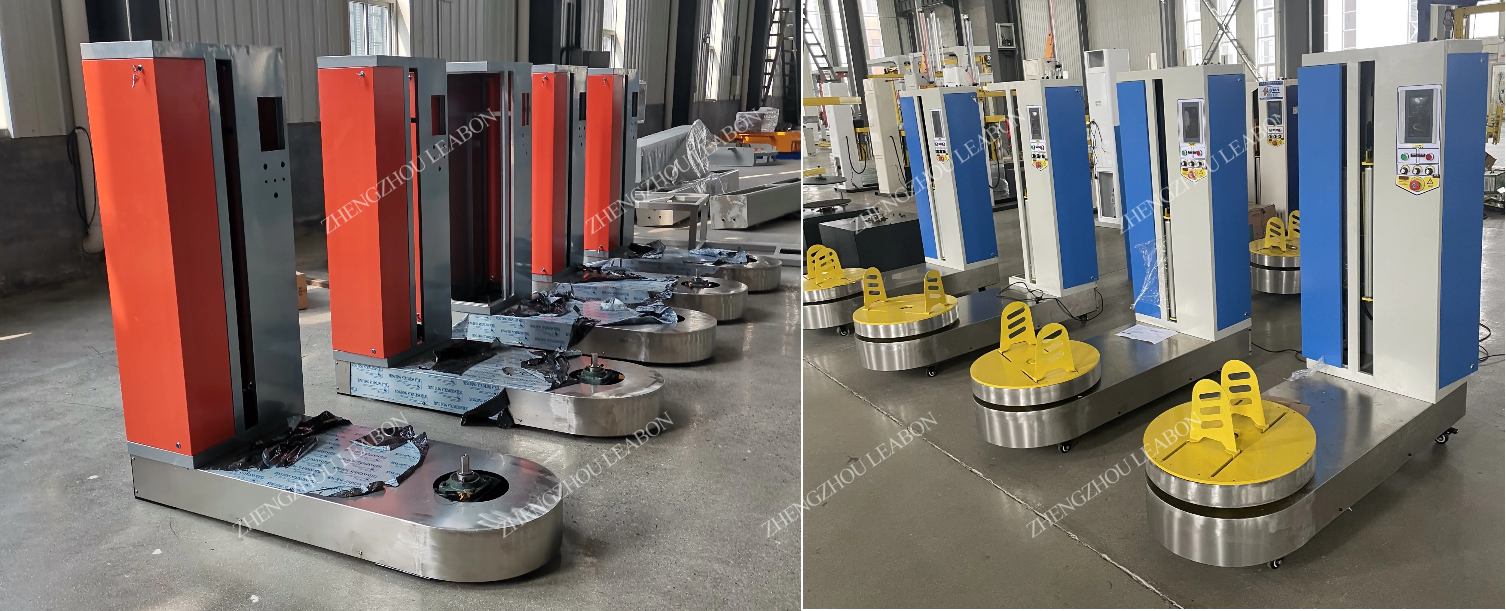 High Safety Level Airport Luggage Wrapping Equipment Membrane Rack ...