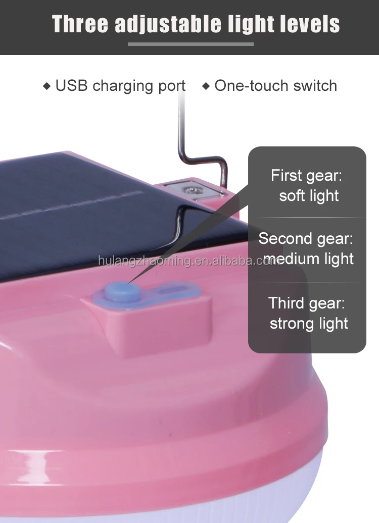 LED Multifunction Solar Emergency Lights for Outdoor Camping