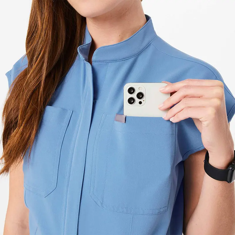 Bestex Blue Color Medical Uniform Scrubs Set Plus Size Hospital ...