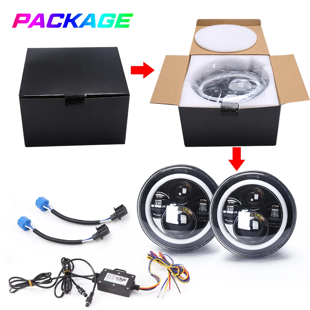 Rgb Hid Motorcycle Headlight Bike Assembly Accessories Kit Head ...