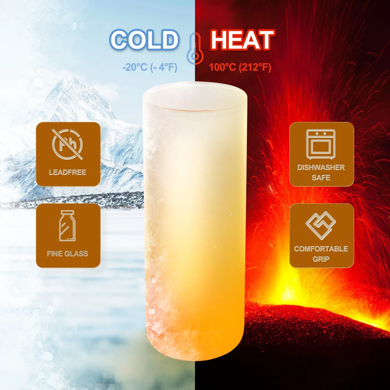 Personality 20 Oz Sublimation Blanks - Gradient Color Tumblers