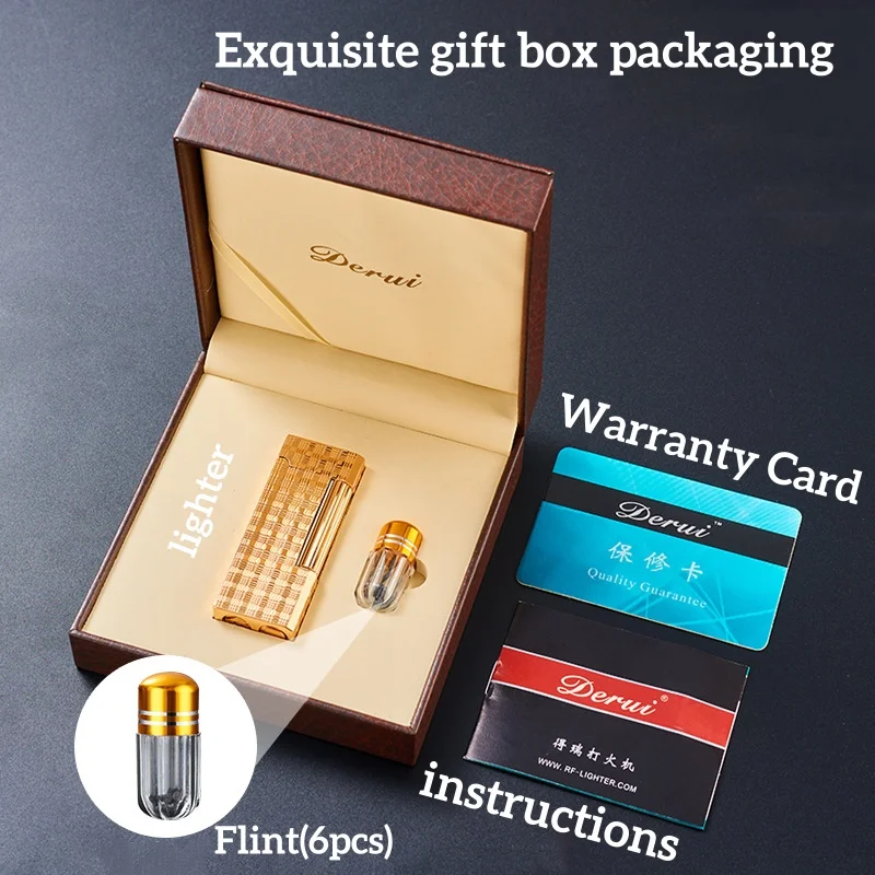 Side Sliding Lighter Soft Flame Butane Grinding Wheel Inflatable Metal ...