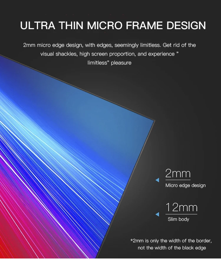 Frameless Computer Lcd Led Monitor 21.5 24 27 Inch Ips Desktop Led Pc ...