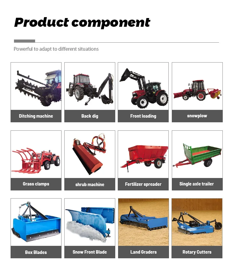 Finely Processed Sub Compact Tractor With Cab Front Loader 40/70hp ...