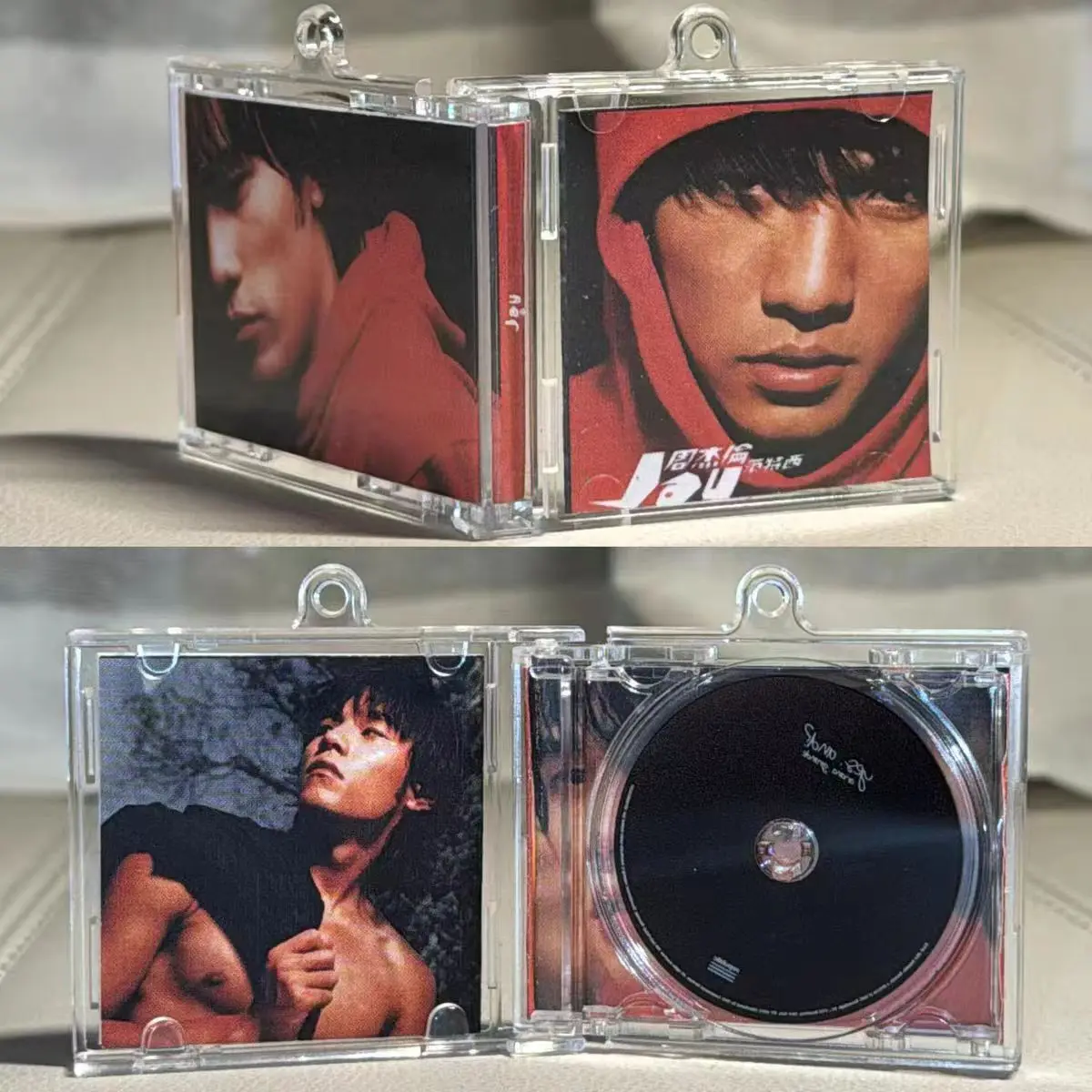 Custom NFC CD keychain star peripheral support acrylic record keychain ...