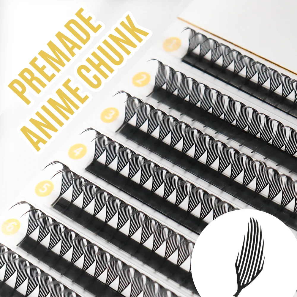 Flake Lashes Comic Tower Tip Eyelashes 8-15mm Comic Wing Lashes New ...