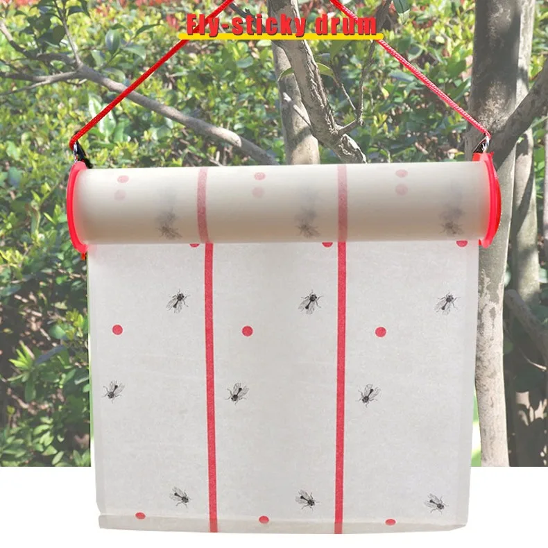 Customized Hanging Sticky Paper Roller Fly Glue Fly Roll - Buy Fly Glue ...