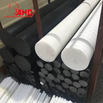 White Black Color Extruded Pom Plastic Rod Acetal Delrin Round Rod ...