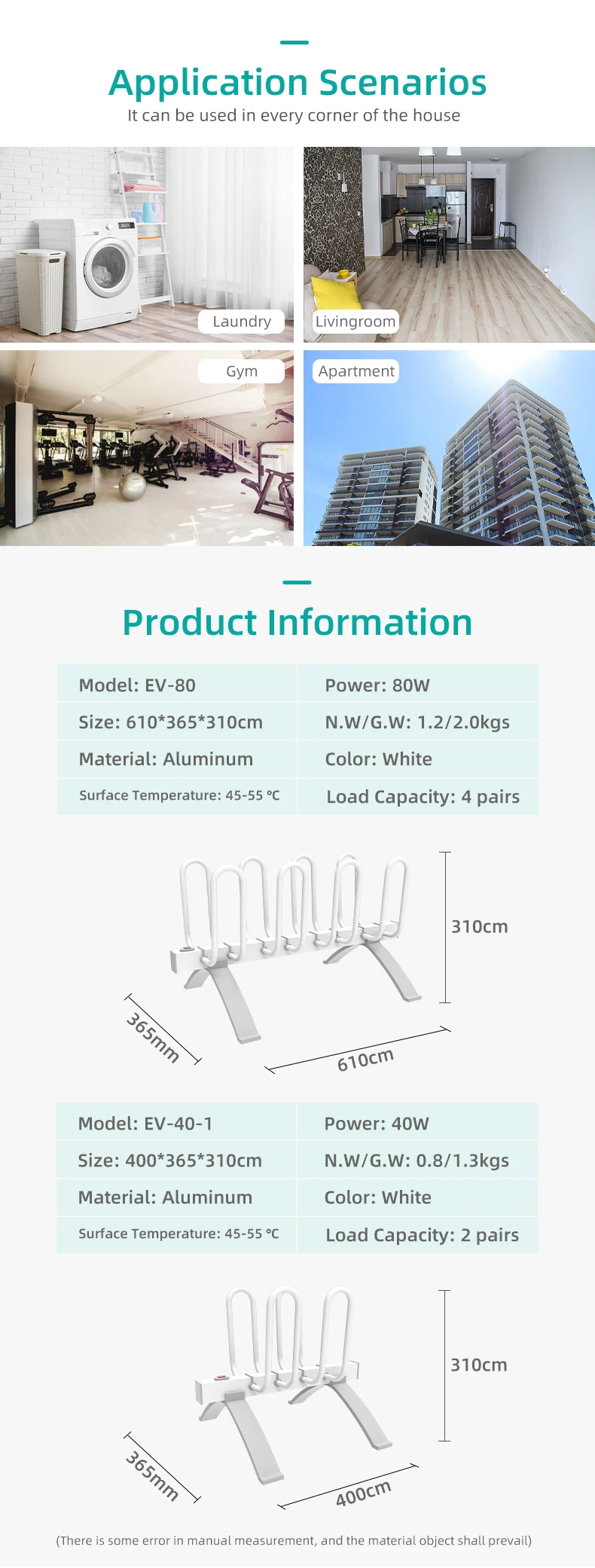 Evia Portable Ski Boot Warmer Rack Electric Shoe Heater Dryer - Buy ...