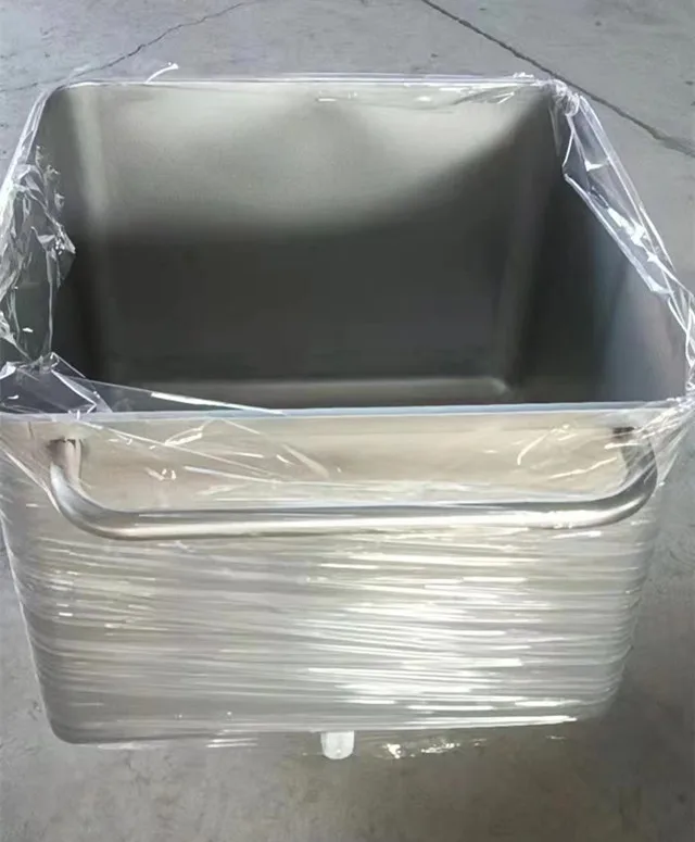 SUS304 200L Skip Car Trolley Lifting Machine Stainless Steel Meat ...