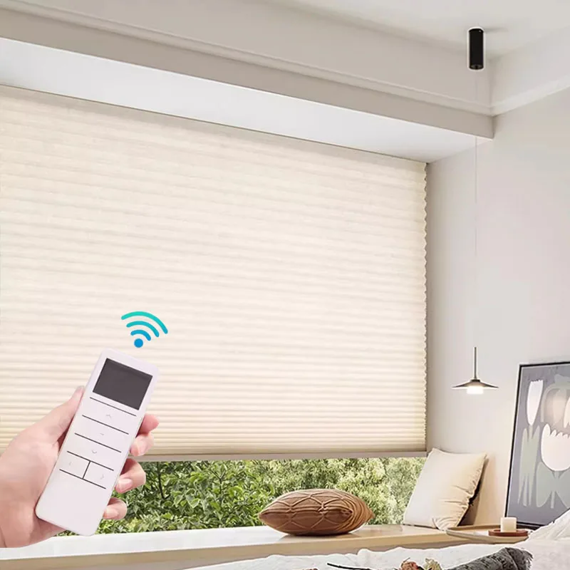 Factory Honeycomb Shades Motorized Remote Control Cellular Honeycomb ...