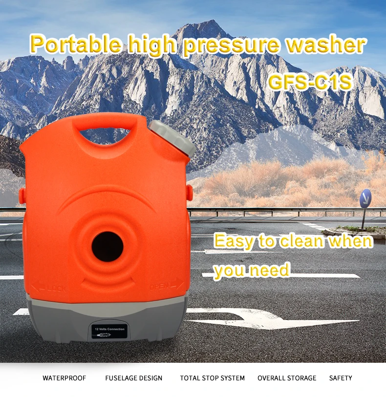 12v Built In Rechargeable Battery Portable High Pressure Washer With ...