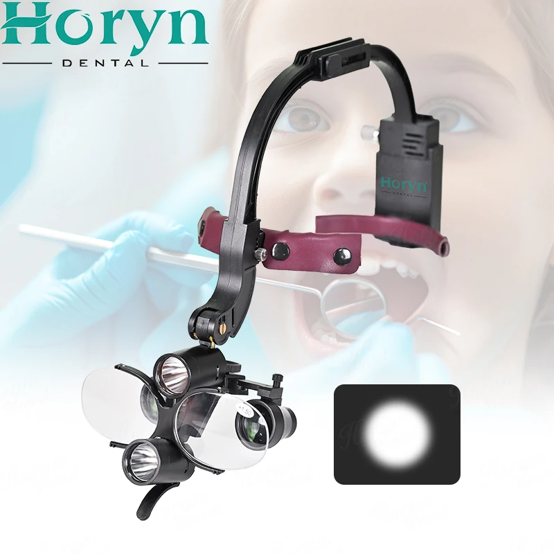 Dental Customized 2.5X 3.5X Headlamp Magnifying Glasses
