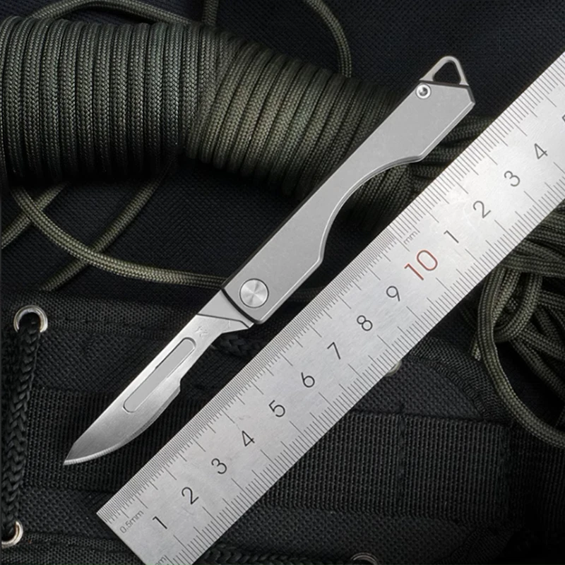 Custom Mini Multi Tool Knives Small Pocket Box Cutter Edc Titanium ...