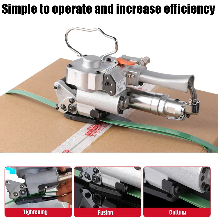 Pneumatic Manual Box Tension Strapping Machine / Pneumatic Handheld ...
