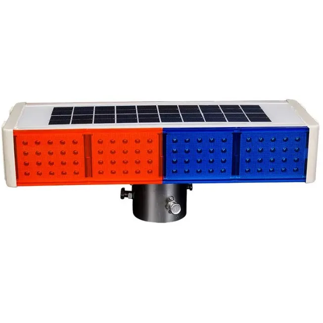 Traffic Solar Flashing Beacon Strobe Warning Light - Winall