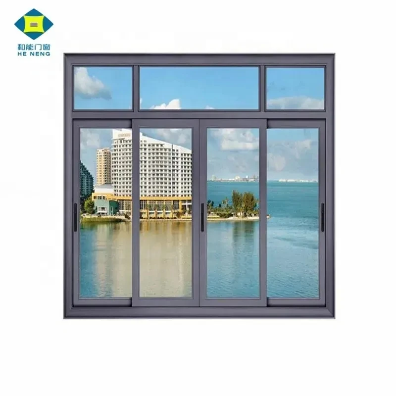 Brown Bronze Aluminum Glass Sliding Windows With Grill - Modern Design ...