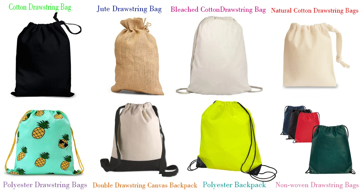 Promotional 210D Polyester String Backpacks - Waterproof