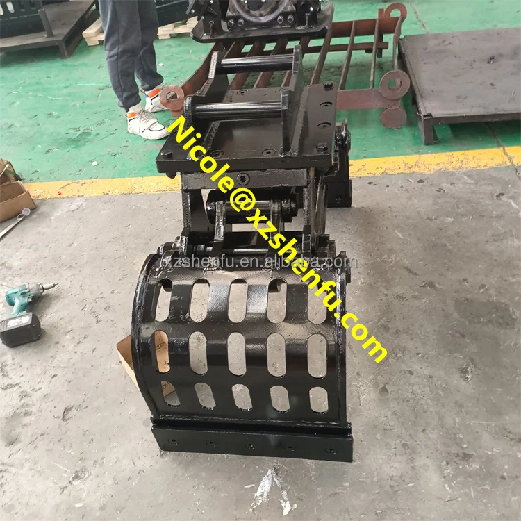 Mini Excavator Log Grapple Skid Steer Loader Rotating Wood Log Grab ...