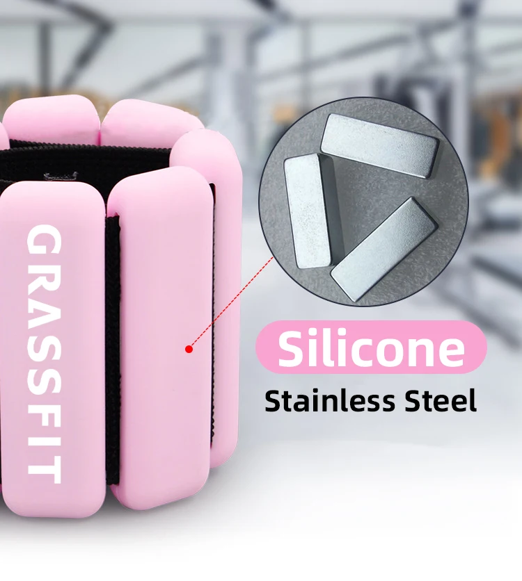 1lb 2lb Wearable Wrist Bangles Fully Adjustable Ankle Wrist Arm Leg ...