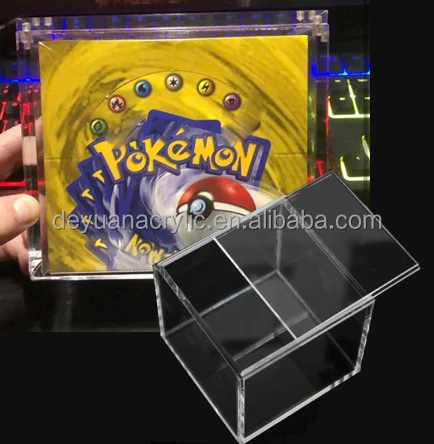 Acrylic Display Case For Pokemon / Sliding Lid Acrylic Box - Buy ...