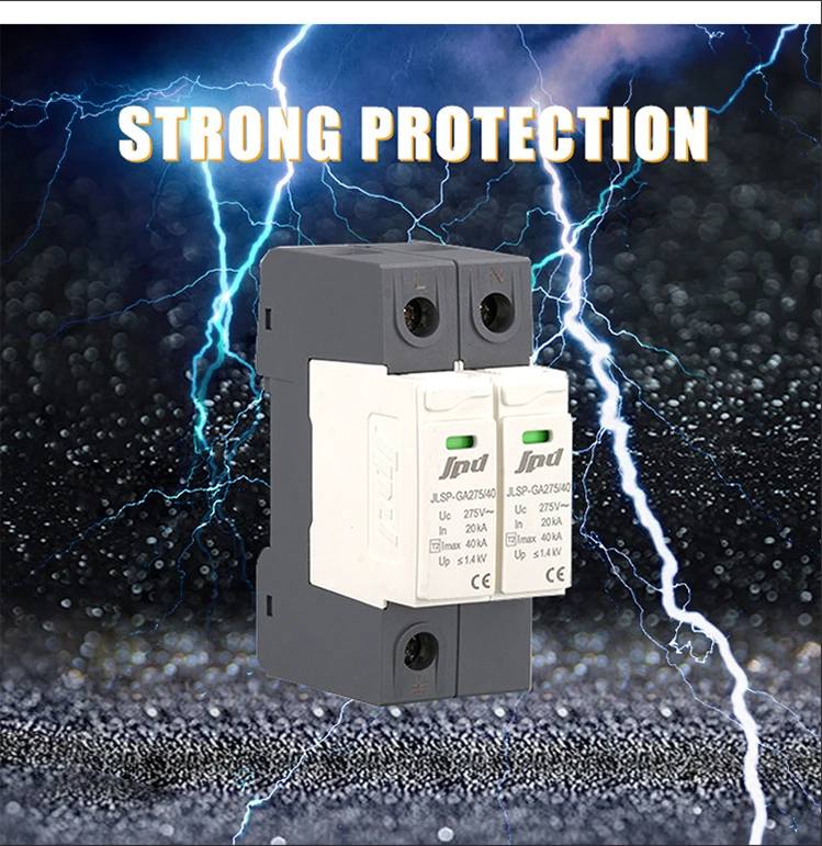 Jlsp 150v Ac Surge Protection Device 20ka Type 2 Spd Surge Protector ...