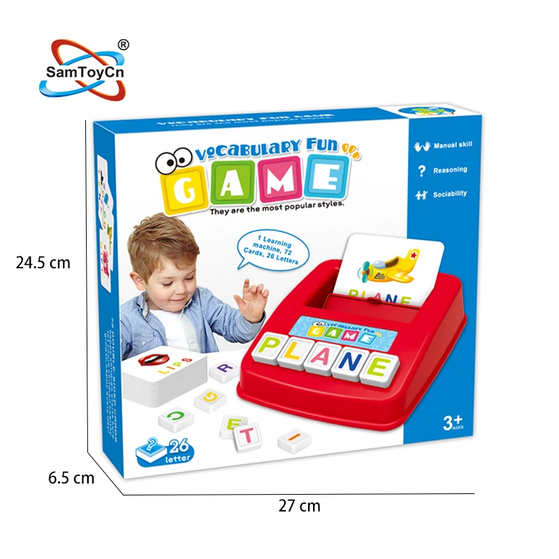 Samtoy Preschool Educational Puzzle Letter English Flashcard Alphabet ...