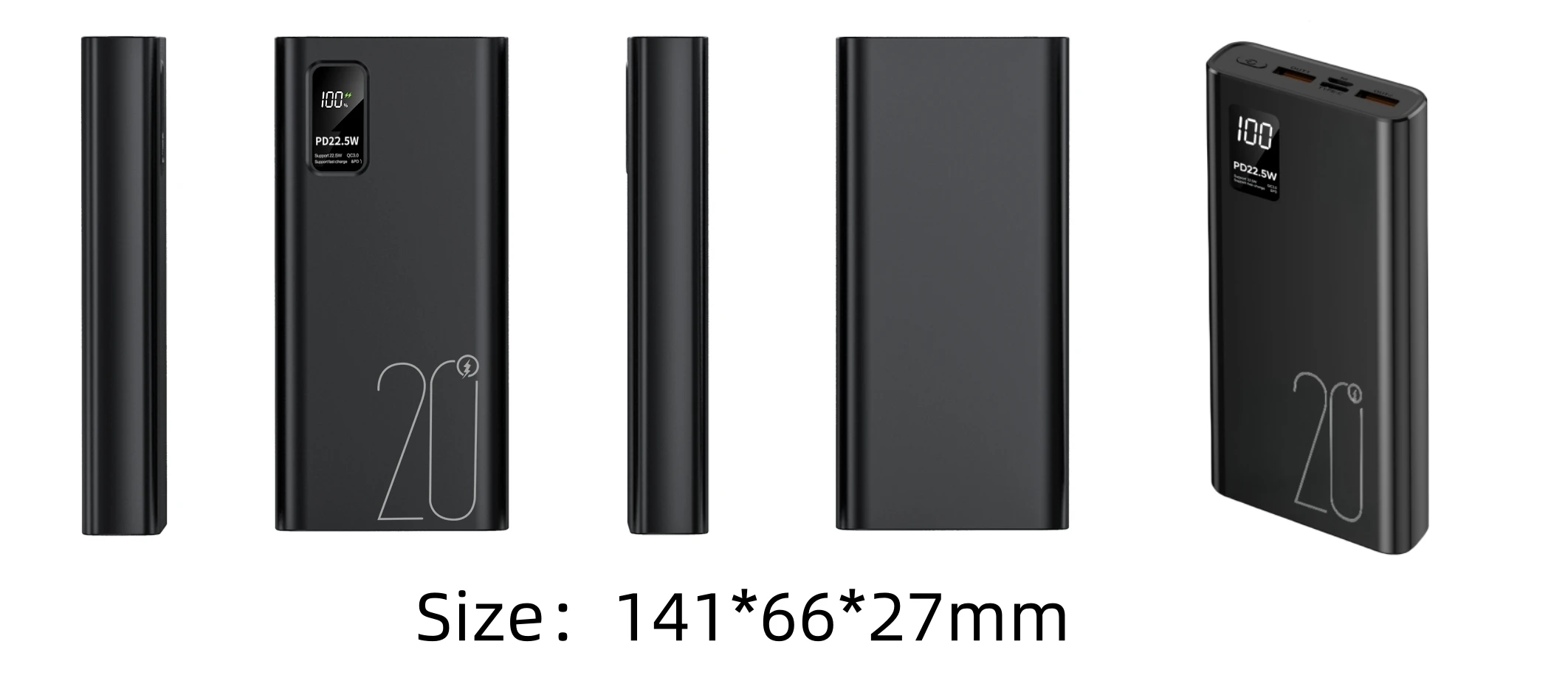 20000mah Power Bank with 22.5W Fast Charging - Portable & Reliable