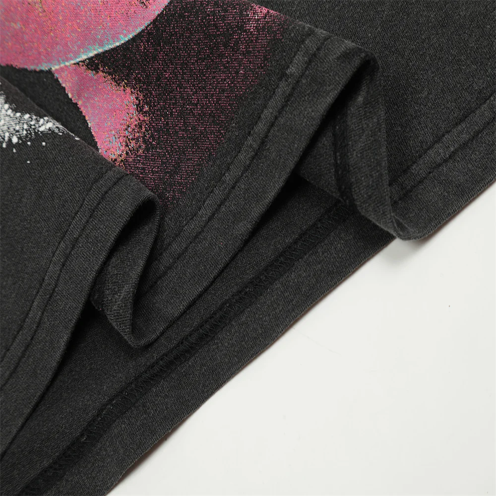 Hellstar Summer American Fashion Creative Fun Print Retro Distressed ...