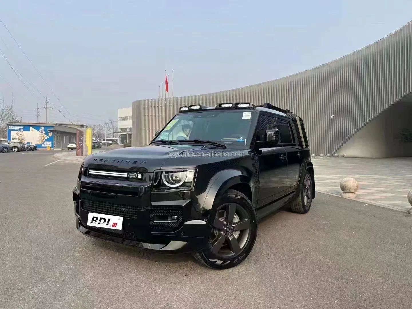 For 2020 Land Rover Defender Front Bumper Lip Spoiler Splitter Bumper ...