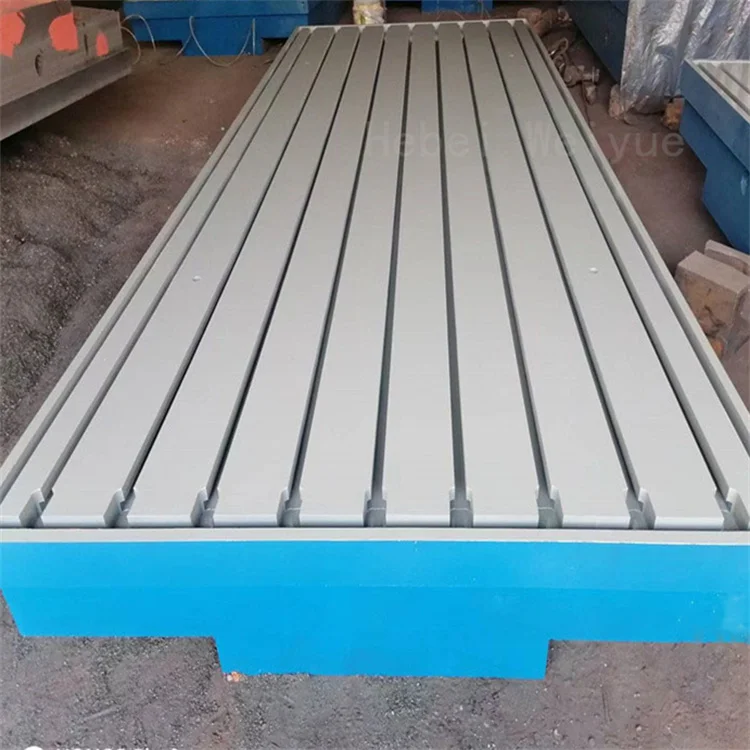 Cast Iron T-slot Panel With Grooves For Base Of Dynamometer Measuring ...