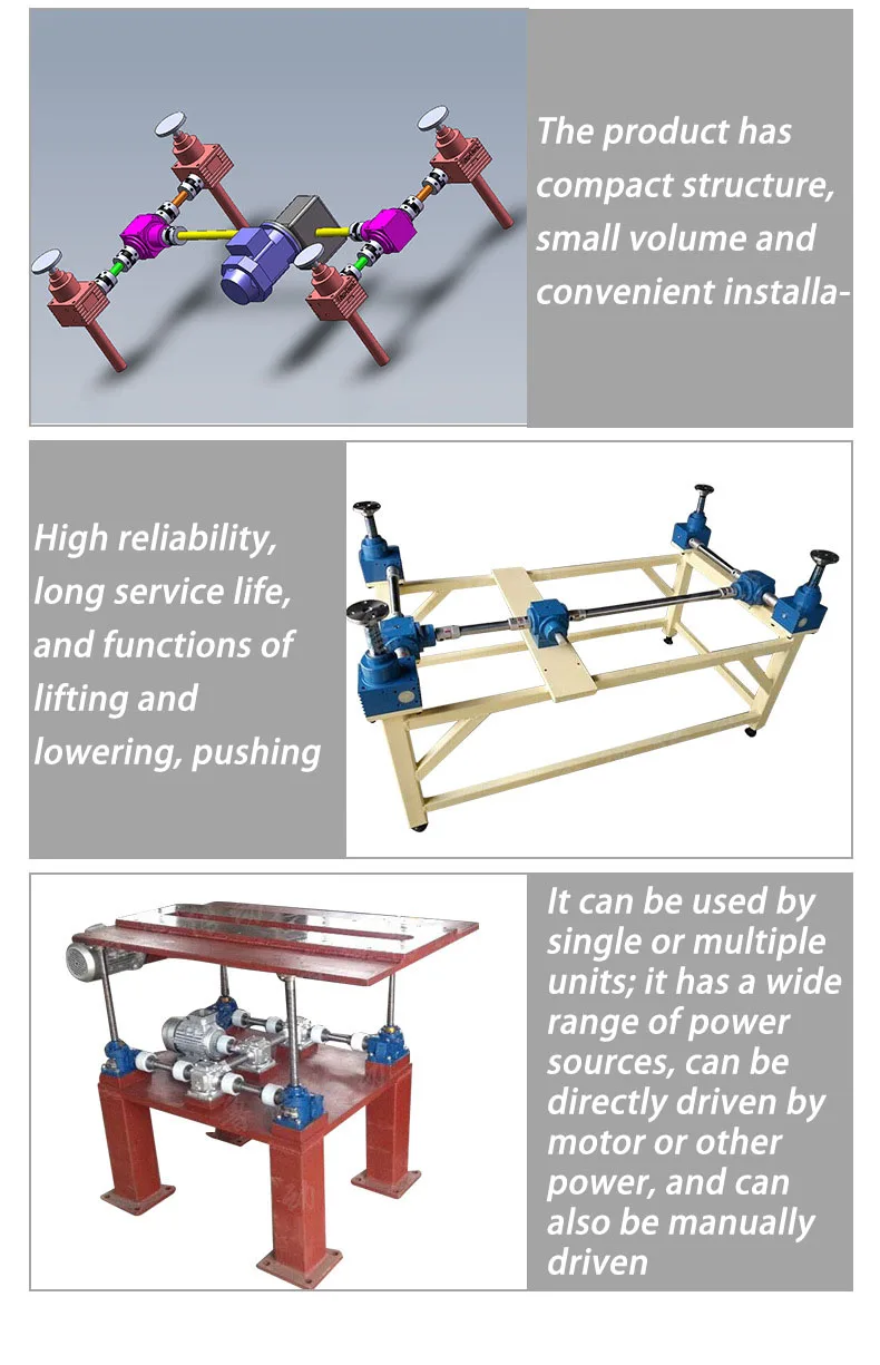 SWL Series Lifting Hydraulic Screw Jack Reducer for Table Lifting or ...