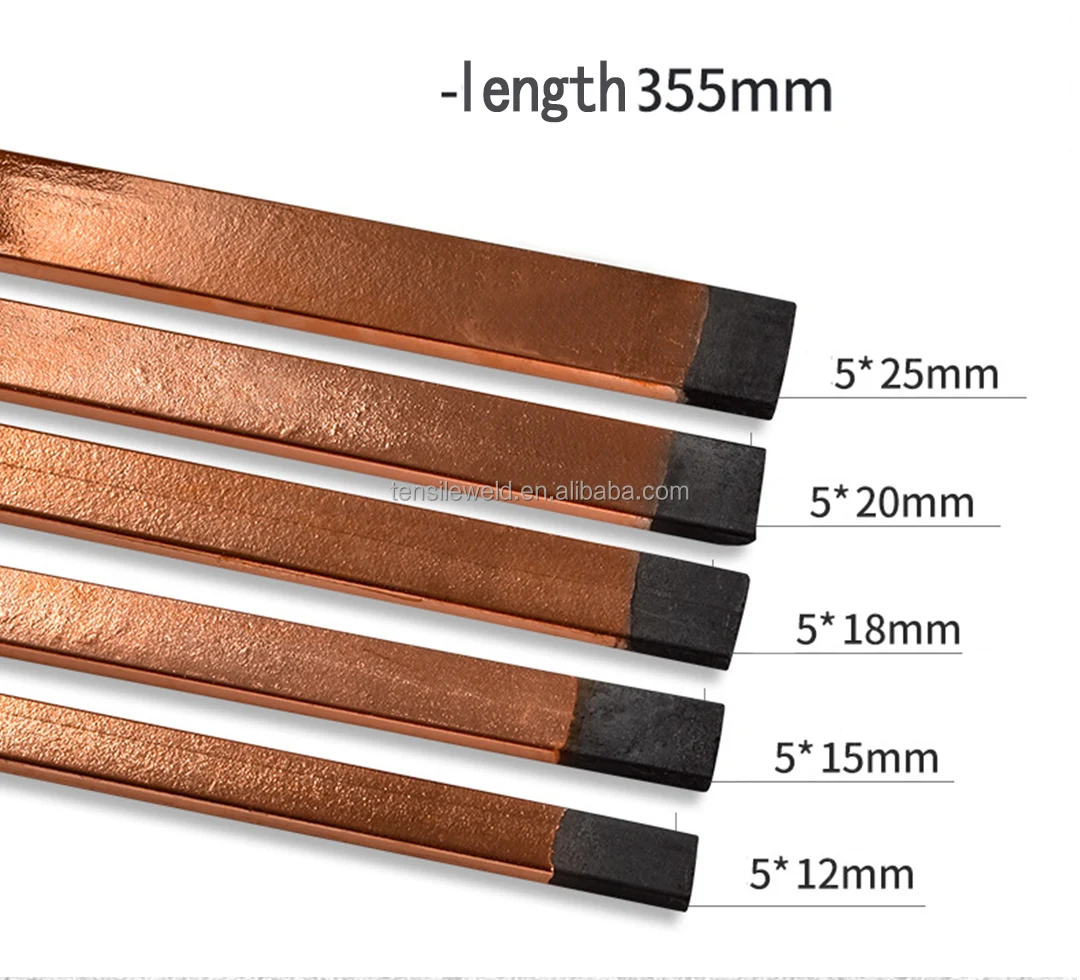 China Good Price Arc Air Gouging Rods Copper Coated Carbon Electrode ...